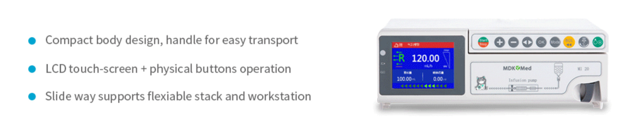 5% Accuracy Veterinary Medical Equipment Infusion Pumps; VTBI ...